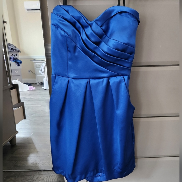 BCX | Dresses | Bcx Royal Blue Strapless Dress | Poshmark